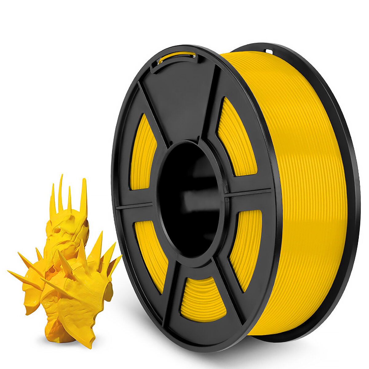 Филамент NVPRINT PLA Yellow для 3D печати диаметр 1.75мм длина 330 метров масса 1 кг