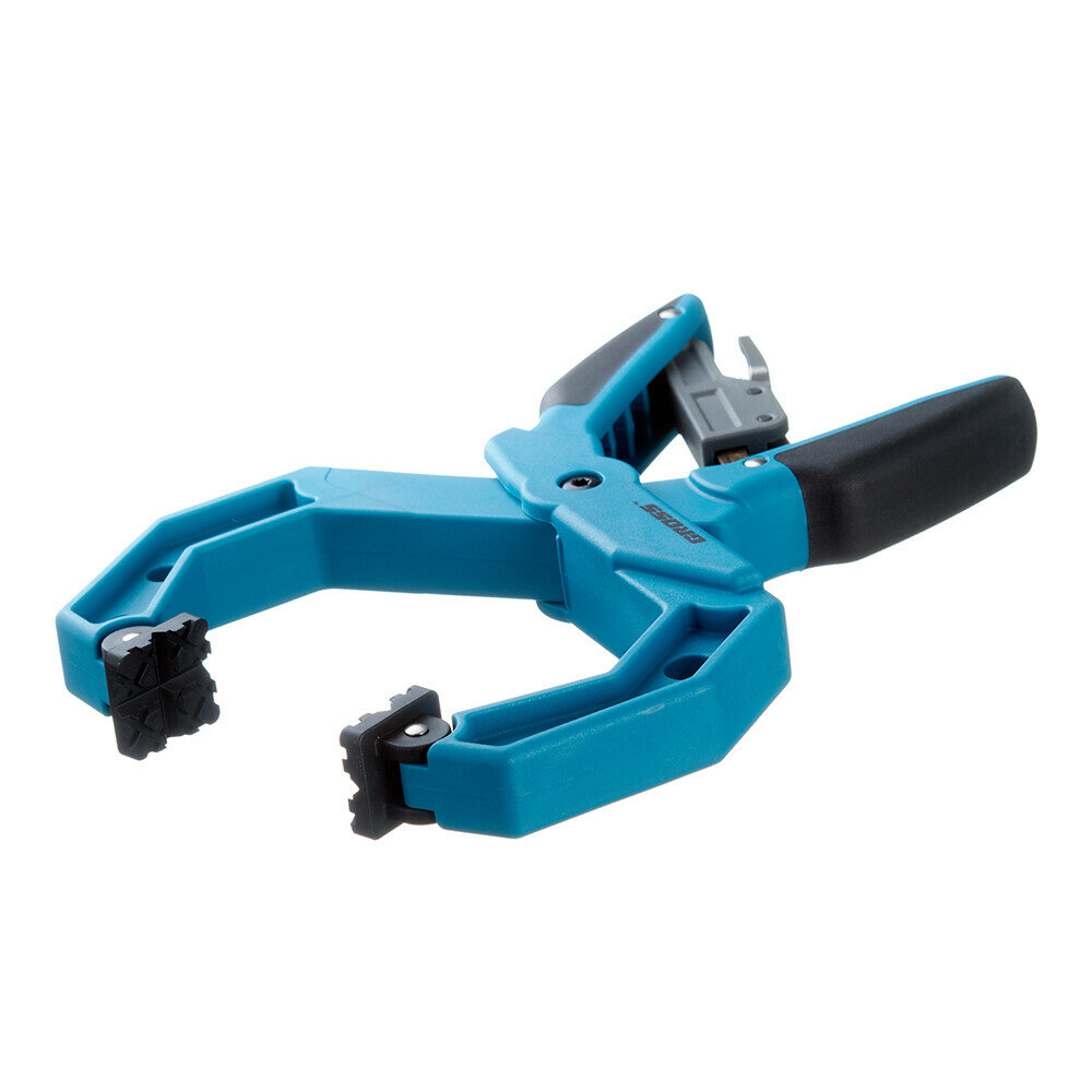 Струбцина ручная Gross клещеобразная пластиковая с храповым механизмом 100 мм 20805