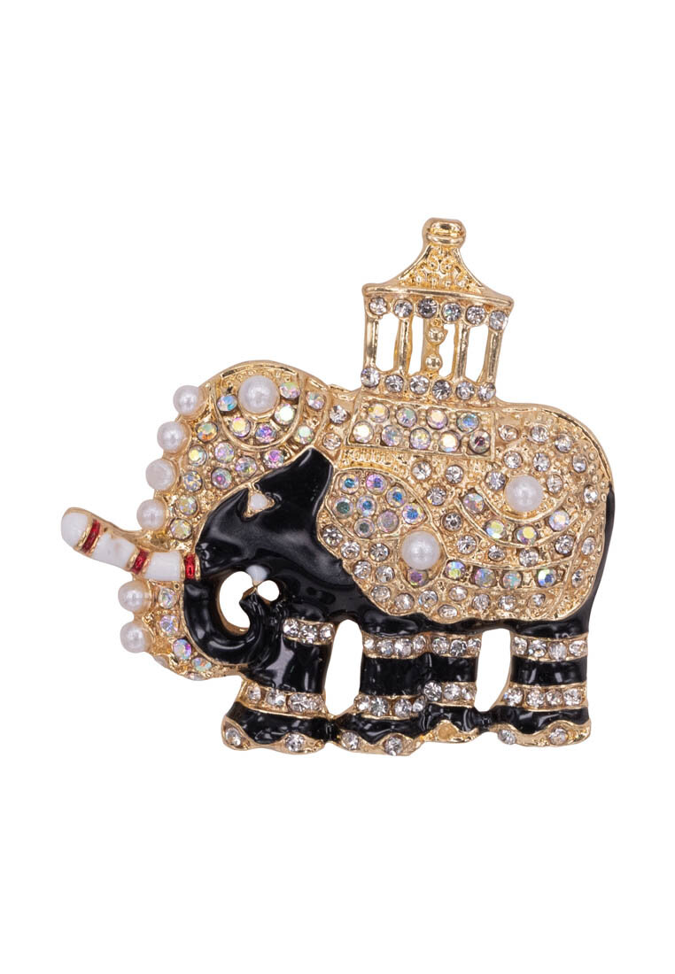 Брошь, стразы