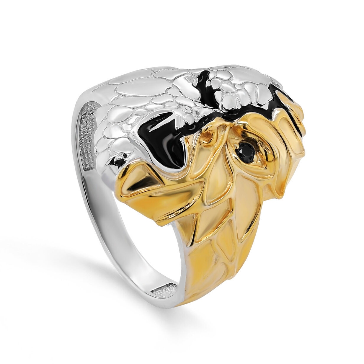 Кольцо тонкое, серебро, 925 проба, фианит