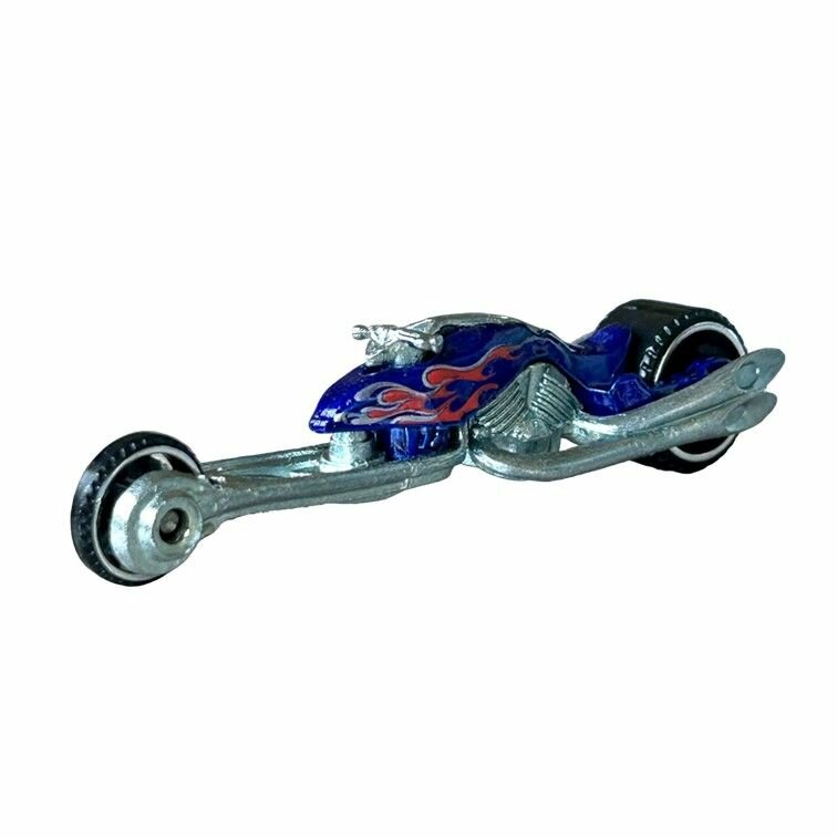 Машинка металлическая игрушка коллекционная масштабная модель 1:64 Hammer Sled мотоцикл синий