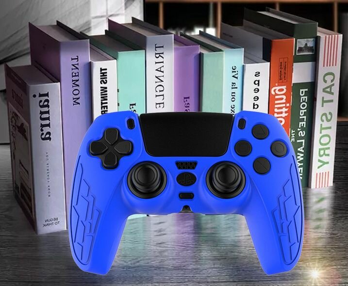 Силиконовый чехол для геймпада Playstation PS5 DualSense - синий
