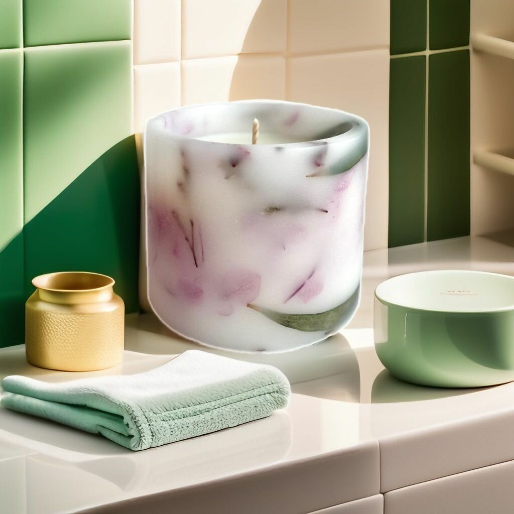 Ботаническая свеча с ароматом Черный кокос