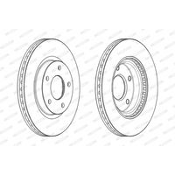 FERODO DDF2100C диск пер. Nissan (Ниссан) juke 10=