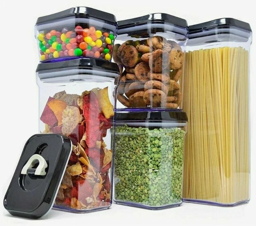 Контейнеры для хранения сыпучих продуктов Set-5 комплект из 5 штук