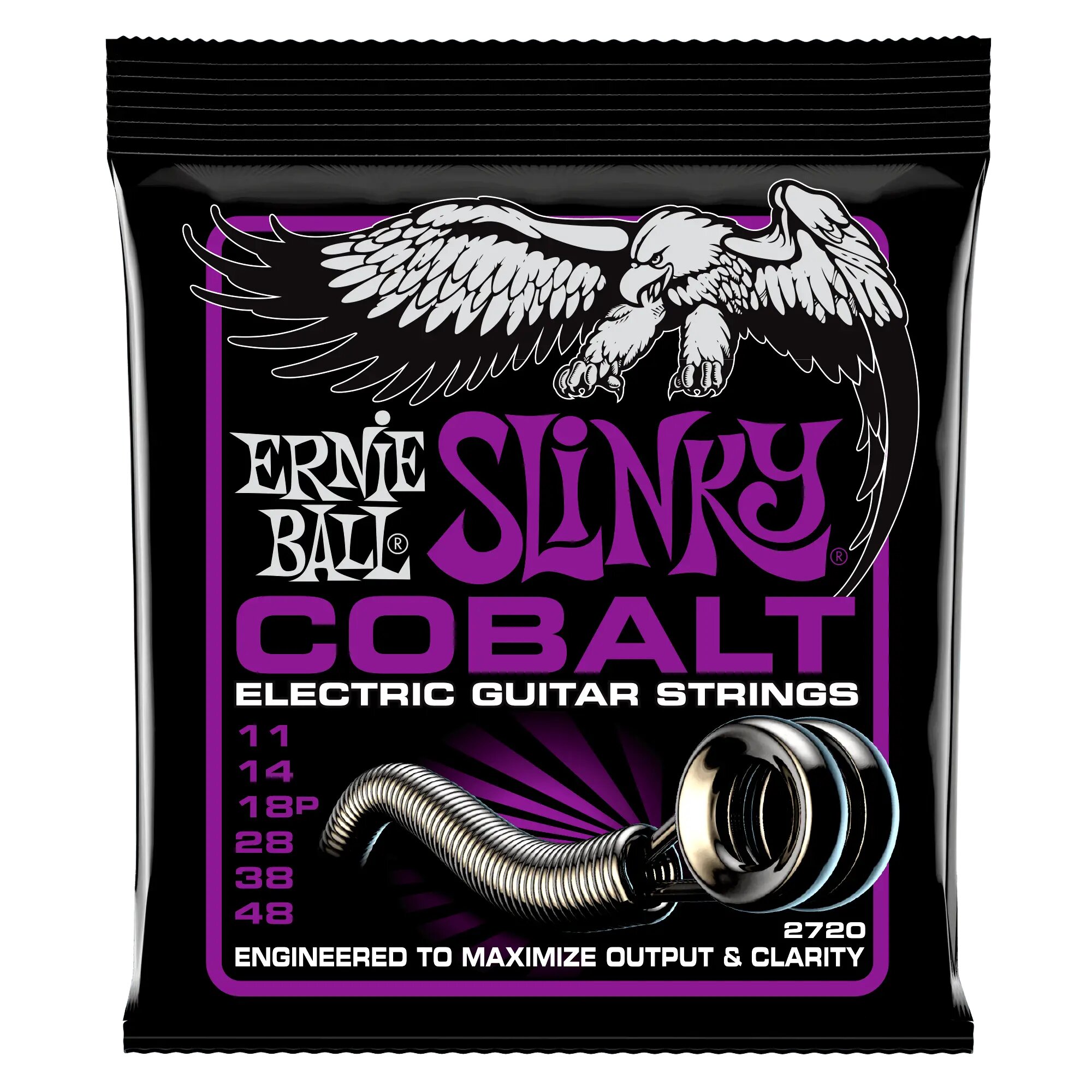 Струны для электрогитары Ernie Ball 2720 Power Slinky Cobalt 11-48