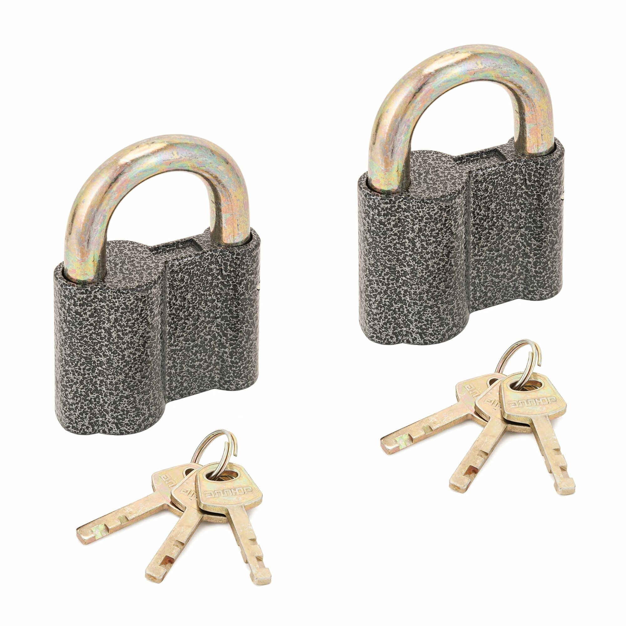 2 навесных замка под 1 ключ Аллюр 2-27КА тип1 d10мм