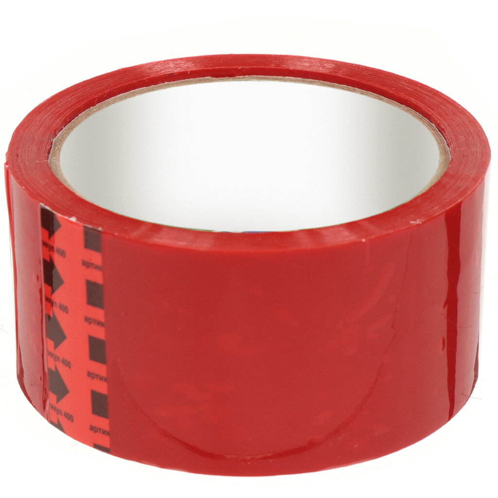 Скотч 48 мм, красный, основа полипропиленовая, 50 м, Bartex, СЦ4850Кб