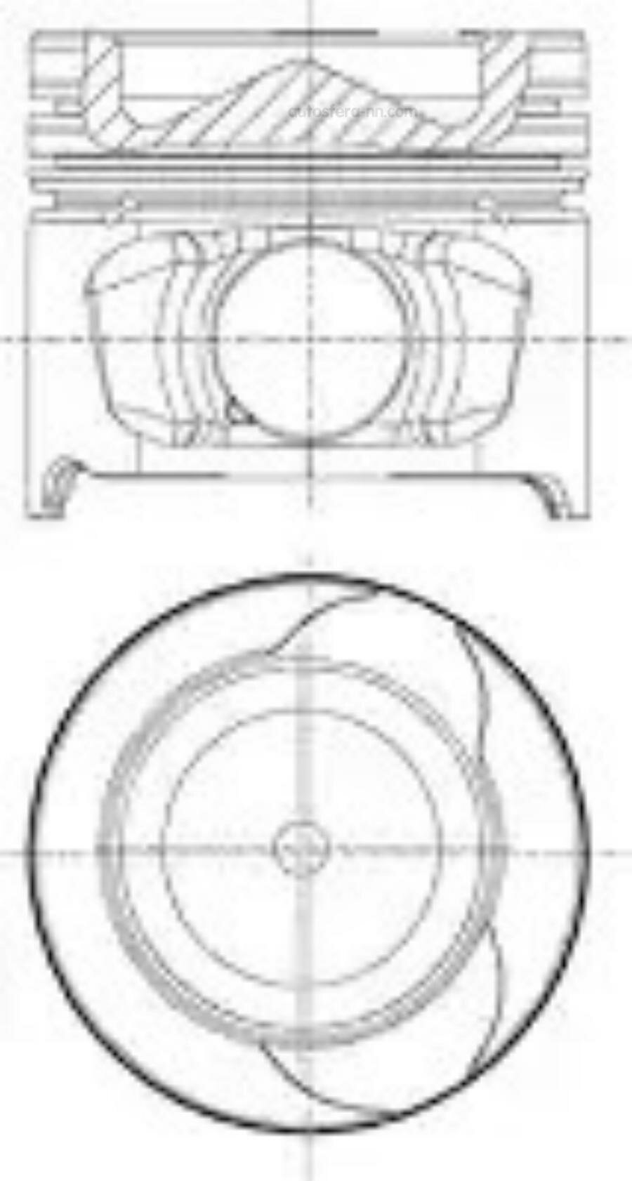 NURAL 8712340730 Поршень ДВС Renault 1.5dCi 05-