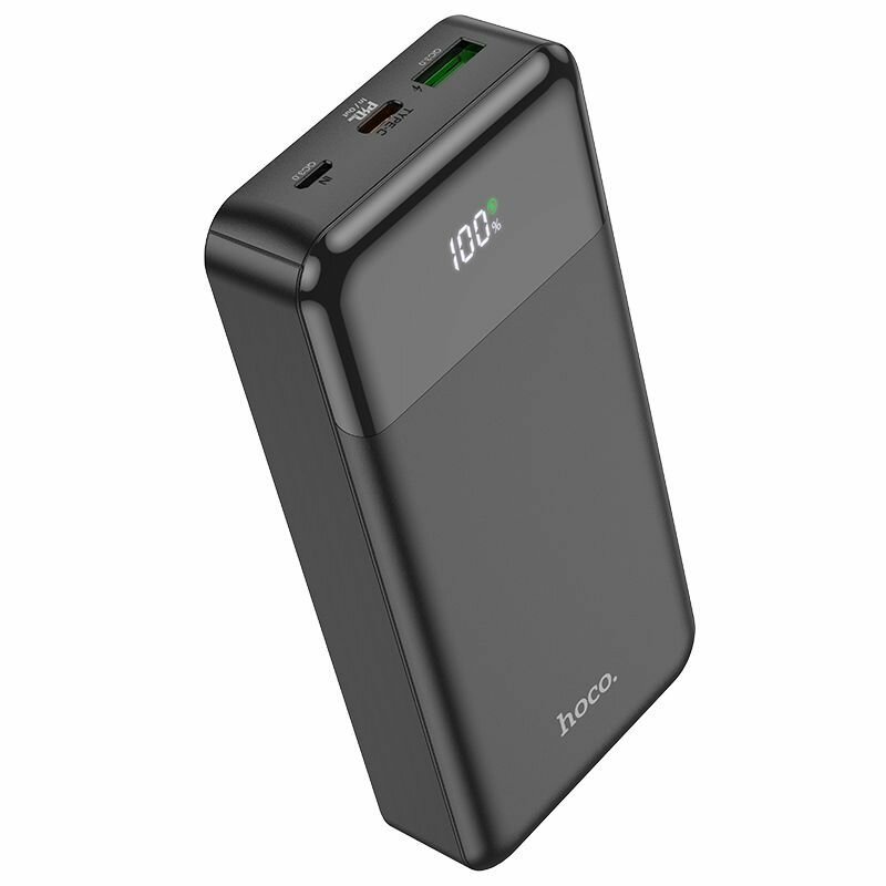 Повербанк (powerbank) HOCO J102A 20000 mAh 20W "быстрая зарядка" черный