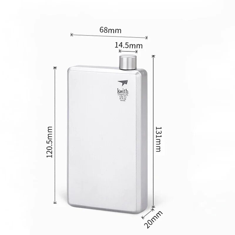 Keith Ti9306 Титановая фляга 120 мл