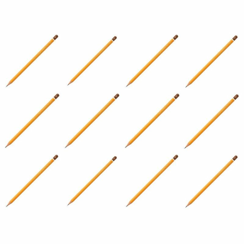 KOH-I-NOOR Карандаш чернографитный 1500, 5B, без ластика, 12 шт.