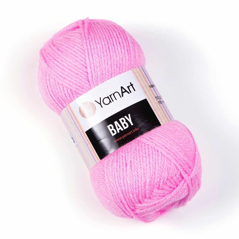 Пряжа бэби (Baby Yarnart) беби упаковка 5 мотков 50 г. 150 м. 100% акрил цвет 10119 холодно-розовый