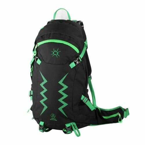Туристический рюкзак Samstrong B0241 Hiking Backpack, 33 литра, черный, полиэстер, каркас