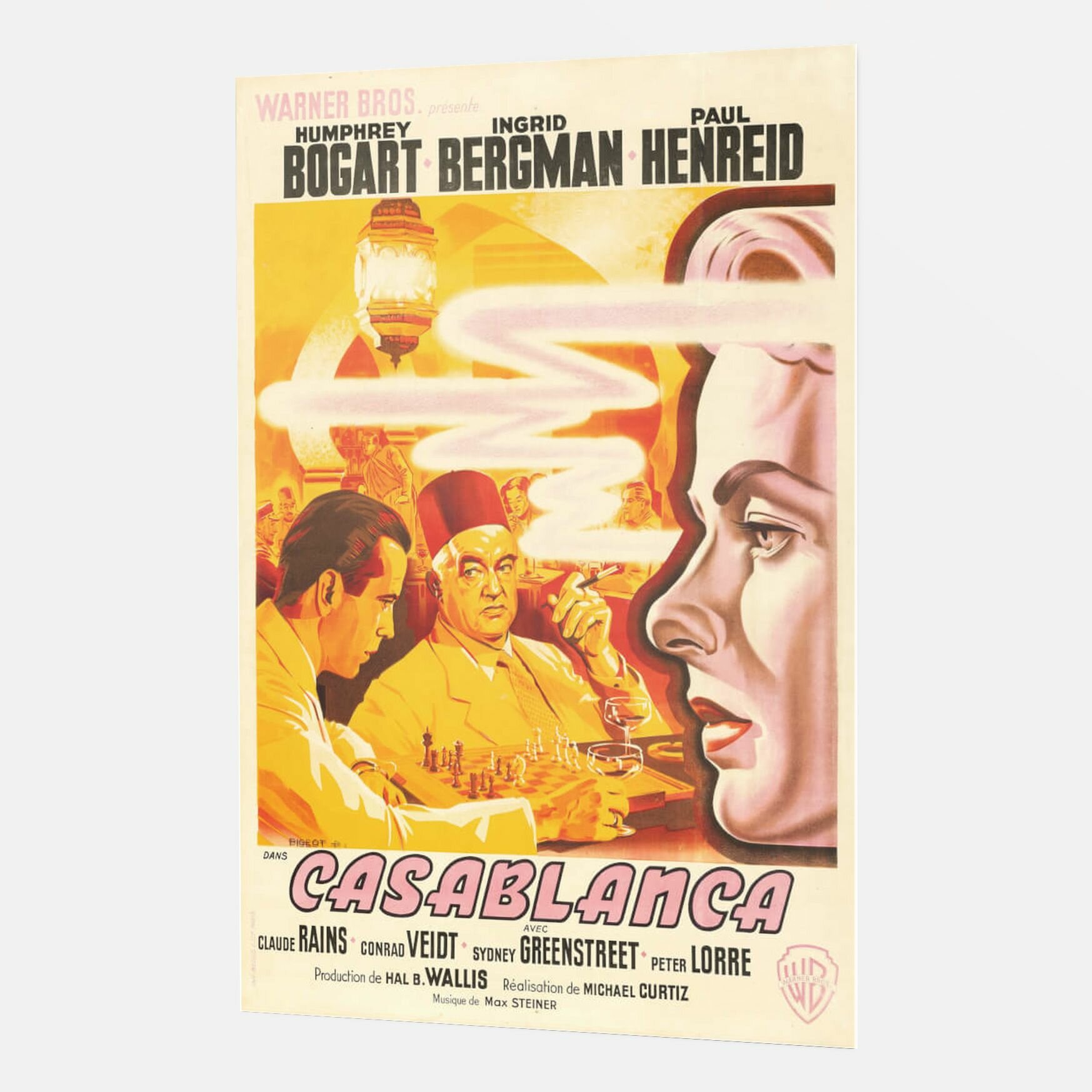 Постер (плакат) ретро, по фильму Касабланка 40x60 см. от Poster4me
