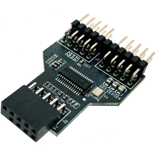 Переходник с мат. платы Espada 10 Pin(F) to 2 IDC 10 Pin(M)