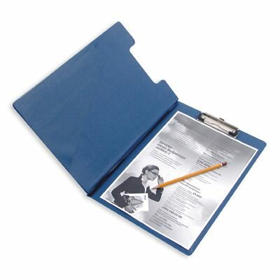 Клипборд-папка A4 синий с верхней створкой, Россия