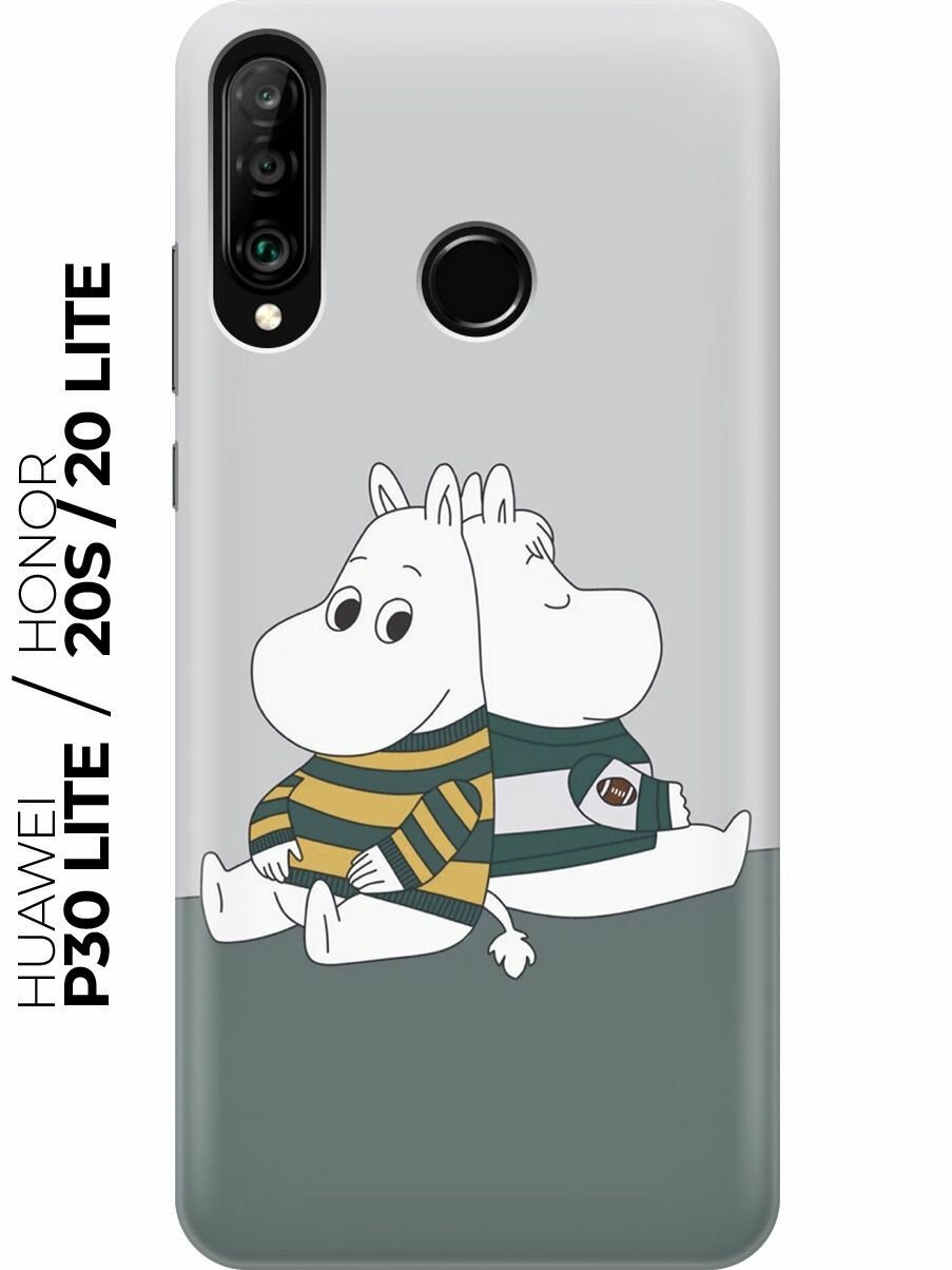 Силиконовый чехол Муми-тролли на Honor 20 Lite / 20s / Huawei P30 Lite / Хуавей П30 Лайт / Хонор 20 Лайт / 20s