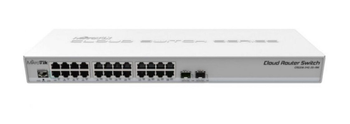 Коммутатор управляемый MikroTik CRS326-24G-2S+RM