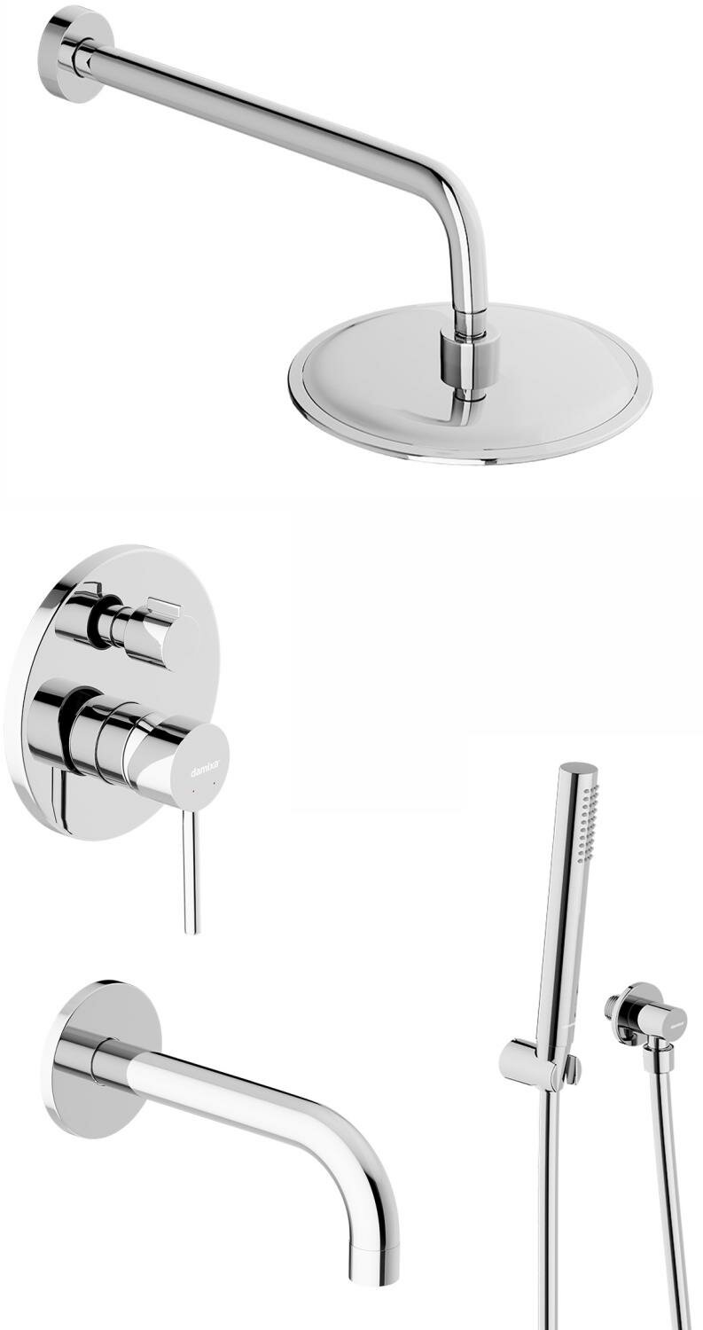 Встроенная душевая система для ванны DAMIXA Scandinavian Pure (936510000) с изливом