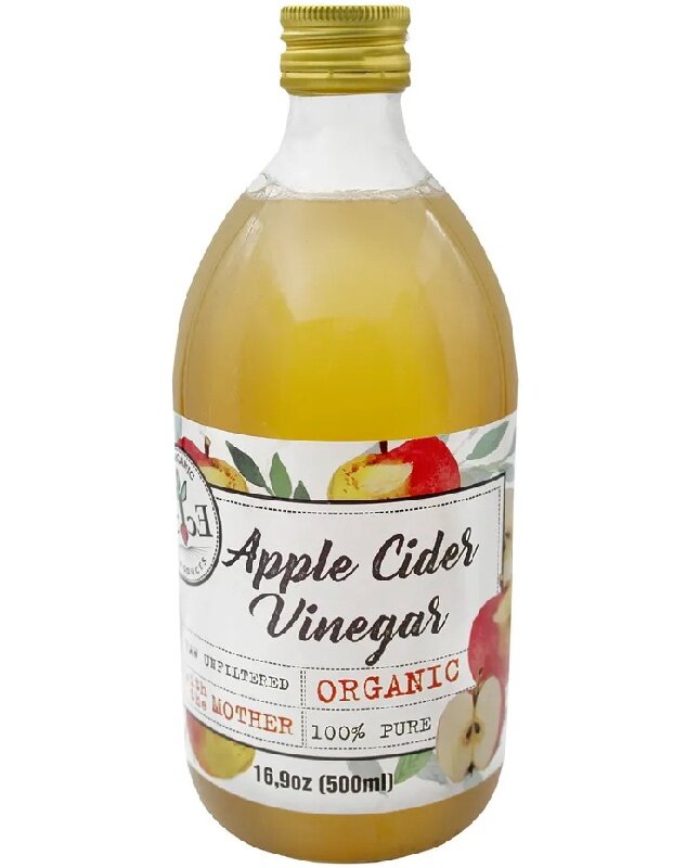 Уксус ECOCE яблочный ORGANIC нефильтрованный /стекло/ 500мл