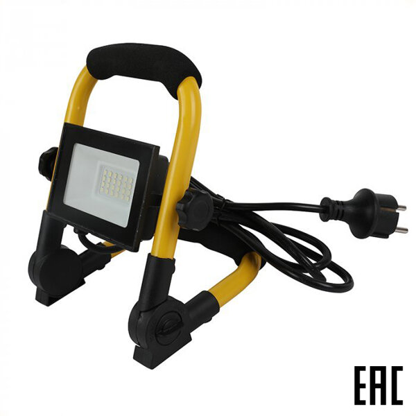 Прожектор переносной 220В 30Вт 2740Лм 6500К чёрный IP65 General 403278 GTAB-PORTABLE-30BT-IP65-6 (2 шт. в наборе)