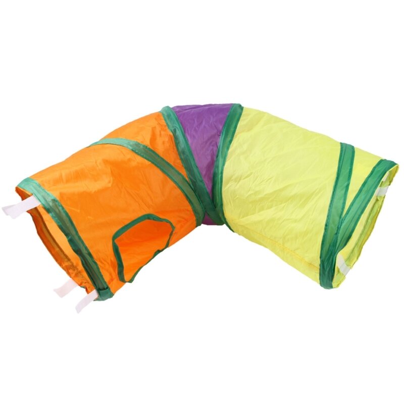 Складной Кошачий Туннель Игрушка Для Кошек, Играющая В Туннели, Прочное Убежище Из Полиэстера