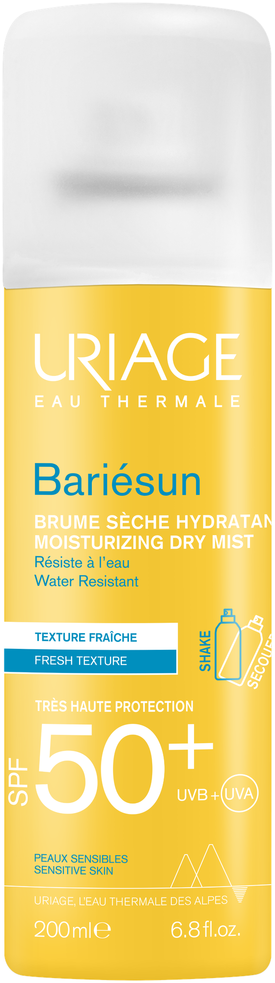 Спрей Uriage "Bariesan", SPF50, защита от солнца, без парабенов, 200мл