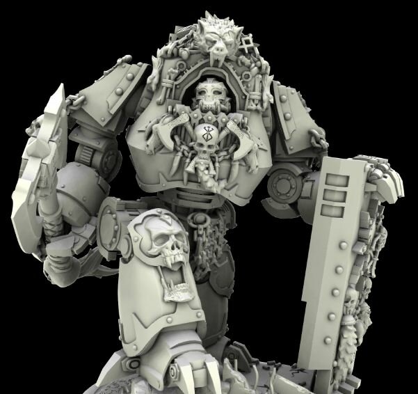Warhammer 40000 Миниатюра Chaos Wolves Contemptor