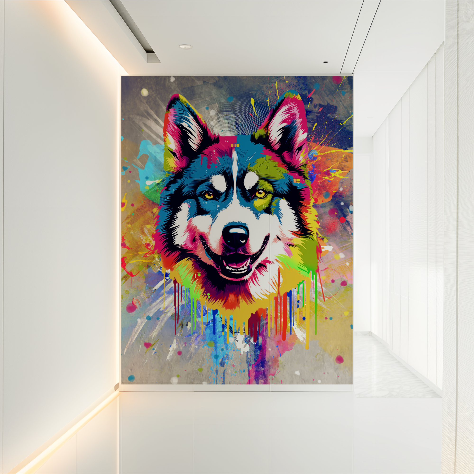 Фотообои 3д на стену "Животные", флизелиновые 200х270 см на кухню, спальню, зал