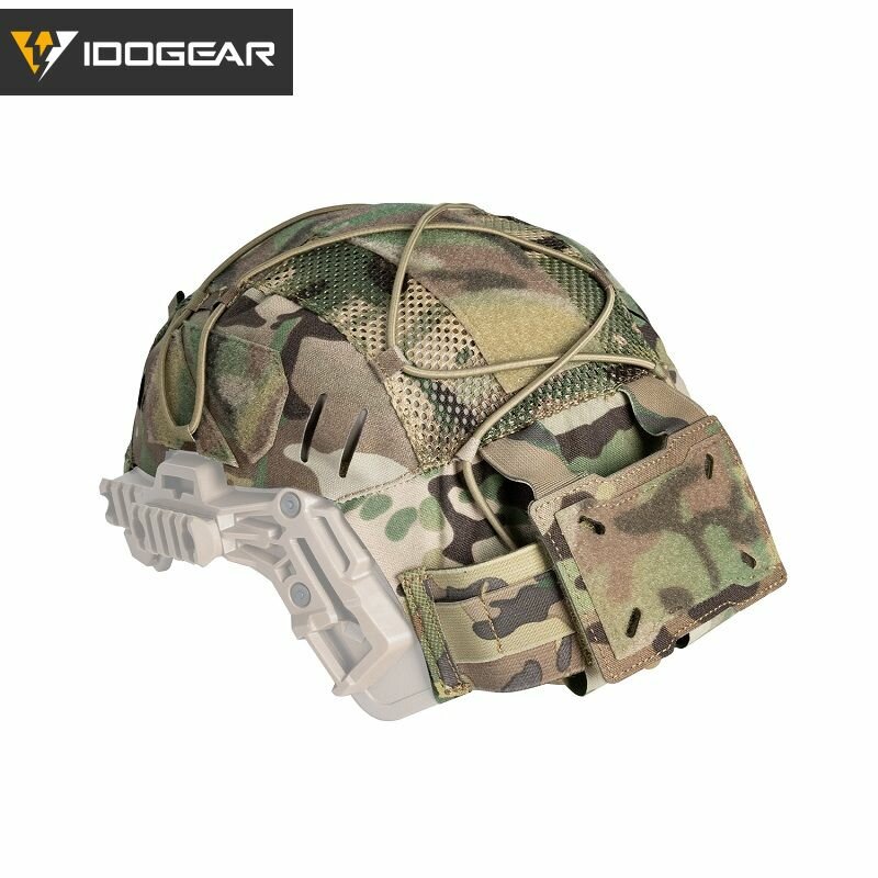 Чехол на шлем IDOGEAR для шлема Wendy 3.0 с лазерным отсеком для батареек NVG 3814
