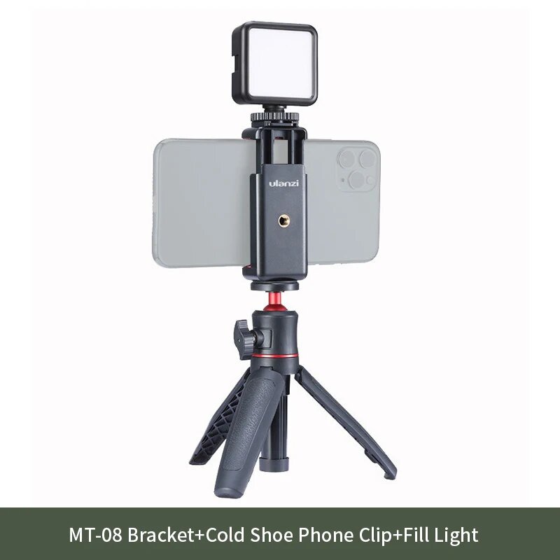 Ulanzi MT-08 Штатив для смартфона с подсветкой, VL49 Kit