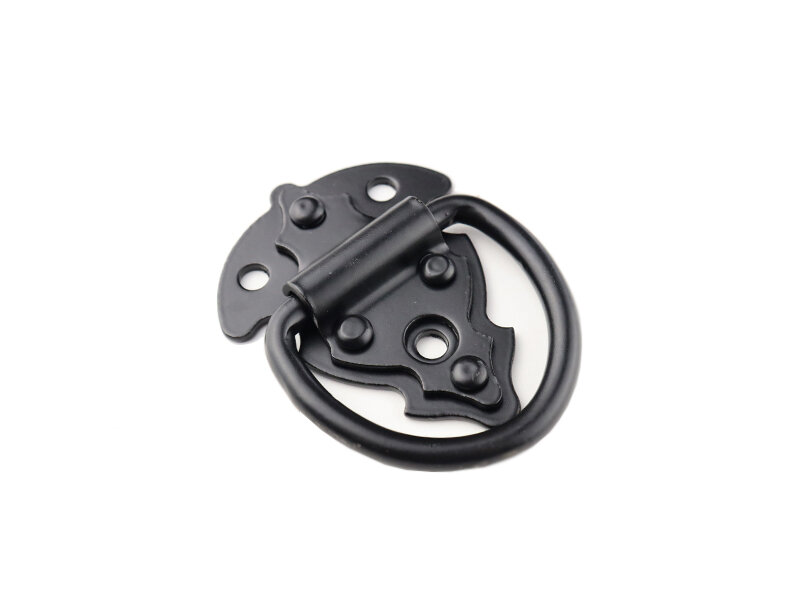 Ручка "Кольцо" ноэз РКО-50-SL, декоративная, универсальная, черный матовый