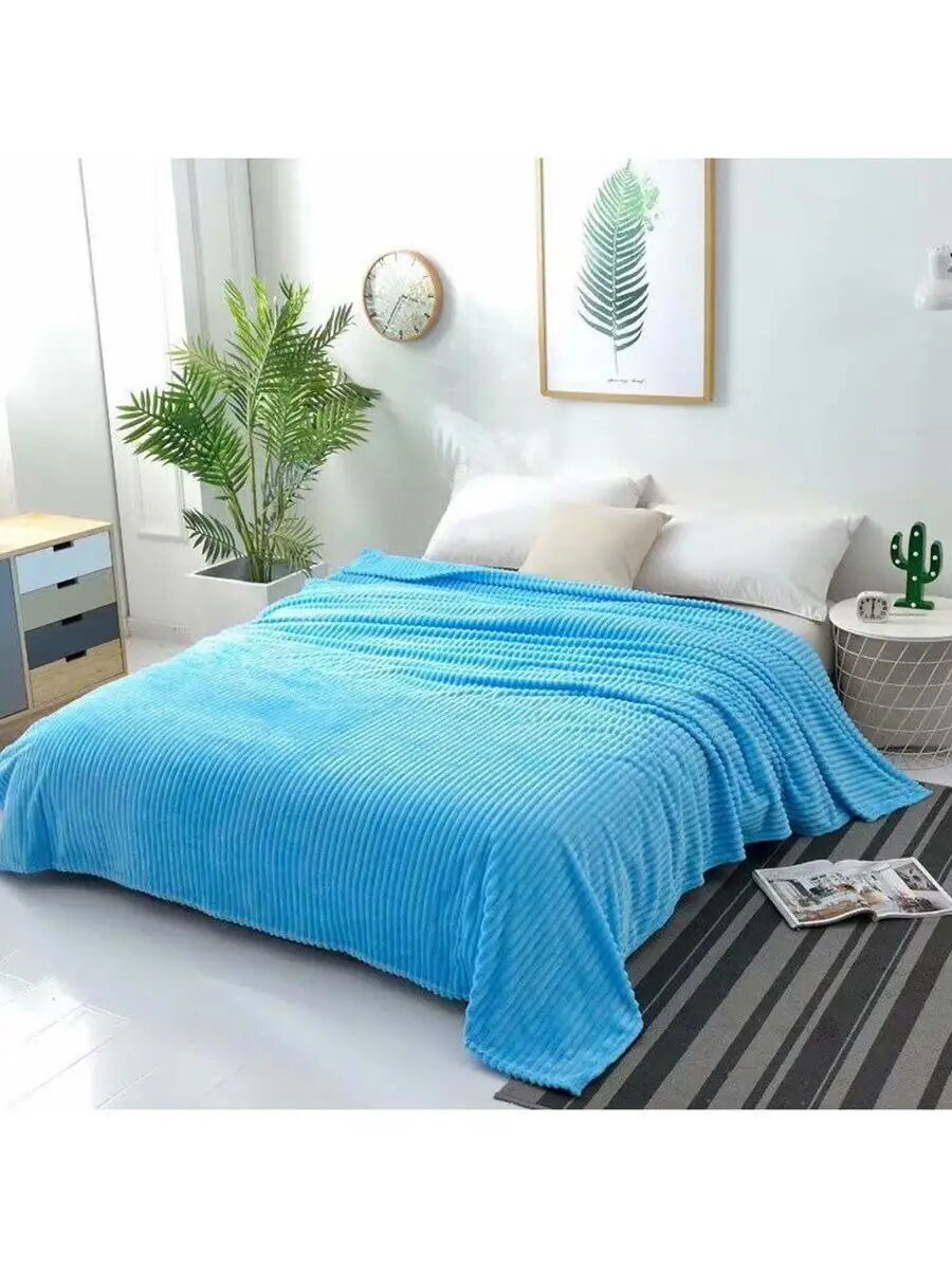 Плед 200х220 евро покрывало на кровать Stripe