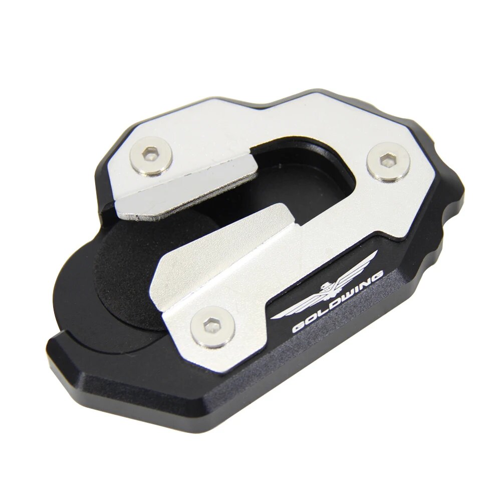 Мотоциклетное золотое крыло GL1800, опора для ног с ЧПУ, удлинитель боковой подставки, Черный, Black