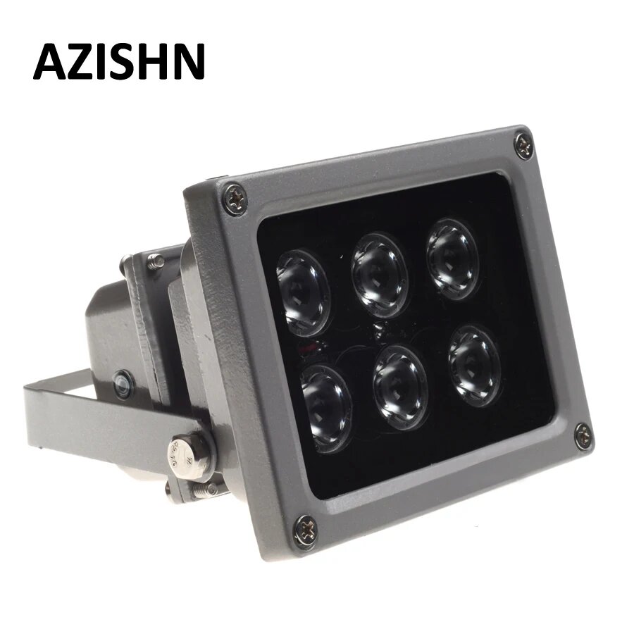 ИК-осветитель AZISHN LEDS-6F для видеонаблюдения, LED no Adapter
