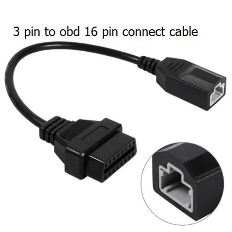 Obdtool для Honda 3-контактный/5-контактный на 16-контактный OBD2 автомобильный 3 pin to 16 pin