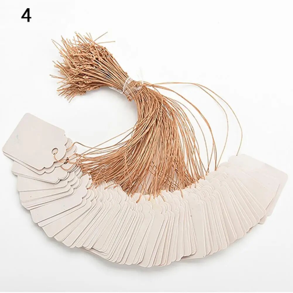 Пластиковые водонепроницаемые бирки для растений Бежевый, белый