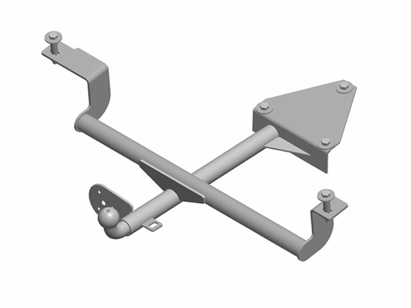 Фаркоп для Ваз (Лада) 2110,2111,2112,2170,2172 усиленный (без электрики) (паспорт и сертификат) AvtoS. VAZ-60