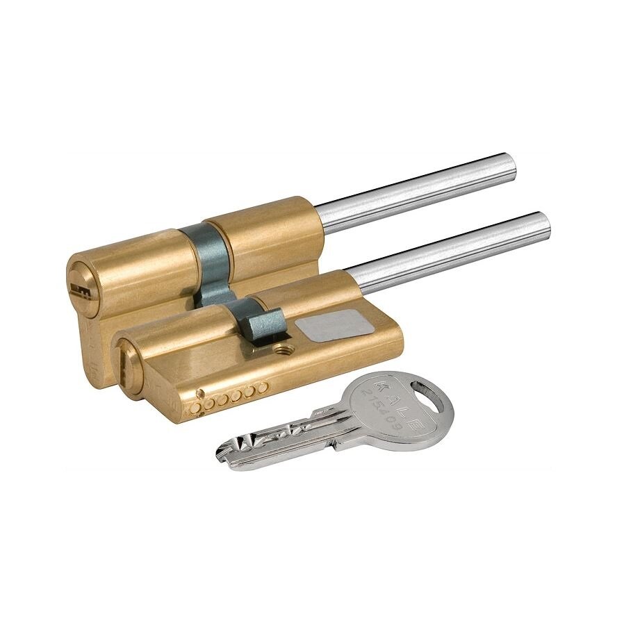 Цилиндровый механизм под вертушку (дл. шток) 164 SX/81 (45+10+26) mm латунь 5 кл.