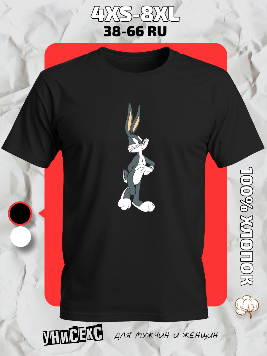 Футболка с принтом Багз банни bugs bunny