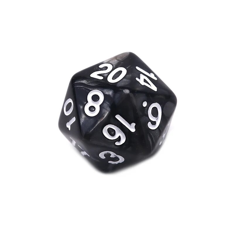 Двухсторонние кубики D20 из акрила WB