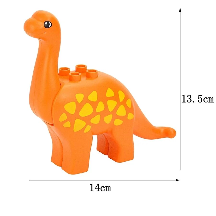 DUOP Большие строительные блоки животные набор Оранжевый, Brachiosaurus