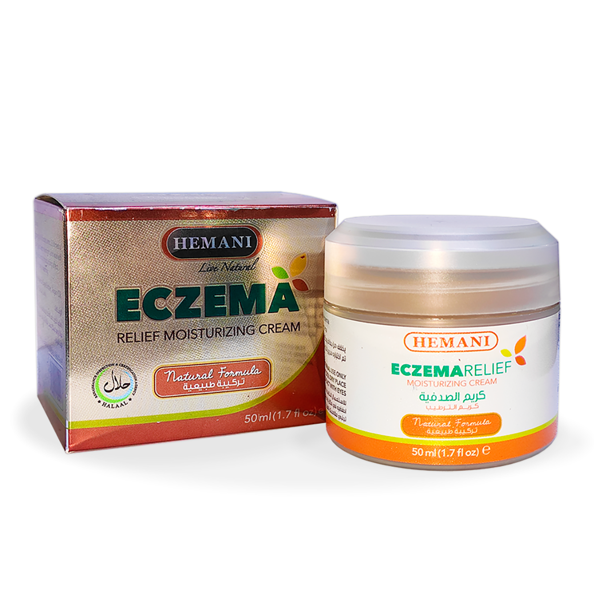 Мазь Hemani Eczema, 50 гр, лечебная от экземы, натуральные масла в составе