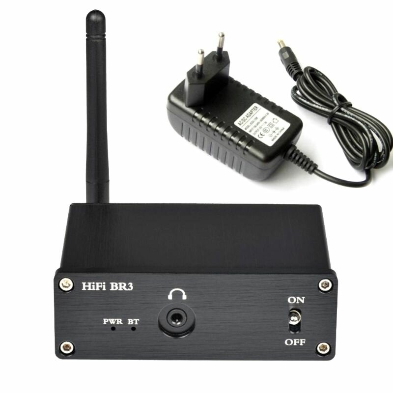 (1 шт.) Hi-Fi Bluetooth 5.1 аудиоприемник BR3 вилка европейского стандарта