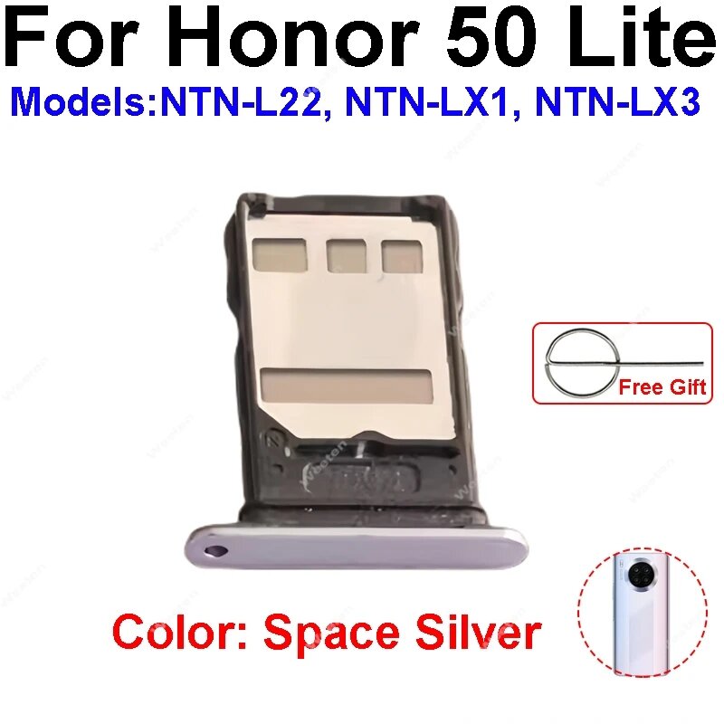 Устройство чтения SIM-карт для Huawei Honor 50 Pro Lite SE, лоток для SIM-карты, разъем адаптера, держатель разъема, запасные части для ремонта