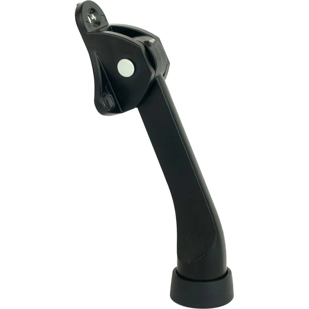 Фиксатор напольный для двери DORF откидной, козья ножка, металл, черный DORF_КН_130_black