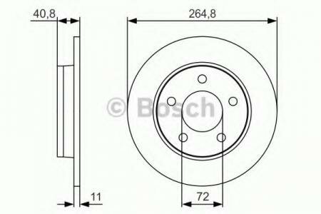 BOSCH 0986479S50 тормозной диск задний (упаковка 2 шт.), BOSCH 0986479S50