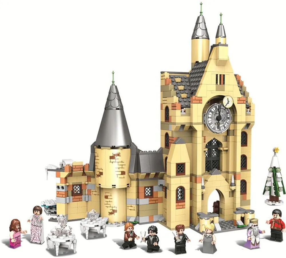 Конструтор совместим с Lego " Гарри Поттер, Часовая башня Хогвартса, 922 деталей, от 6 лет, для мальчиков и девочек