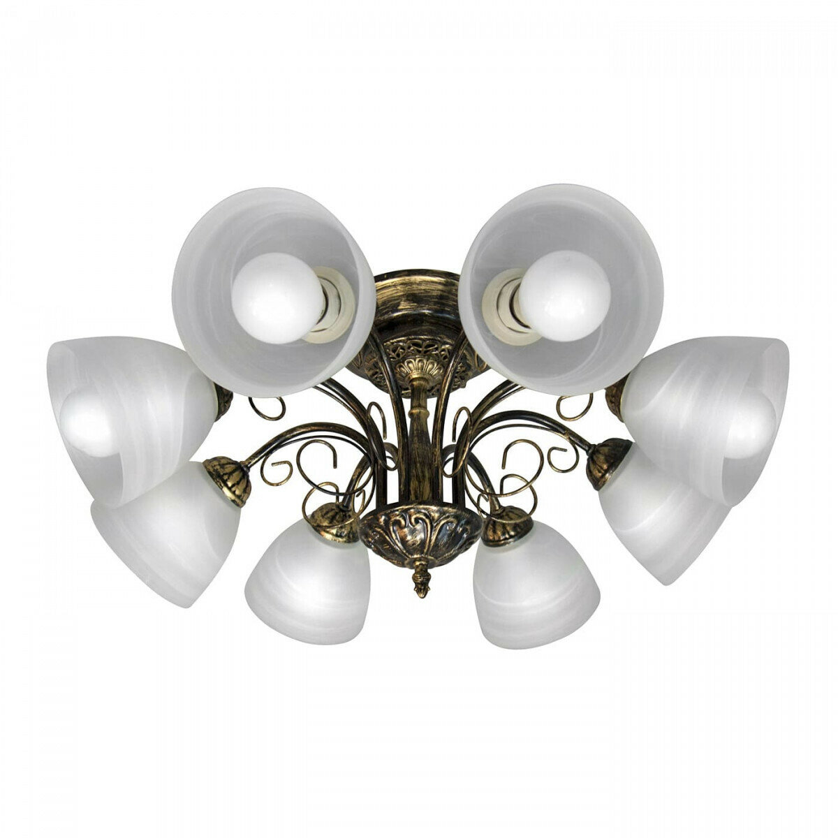 Люстра потолочная 8 плафонов большая Петрасвет Россия S2427-8